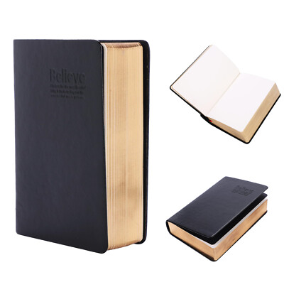 Vintage Believe Notebook Thick Blank Paper Notepad Leather Journal ...