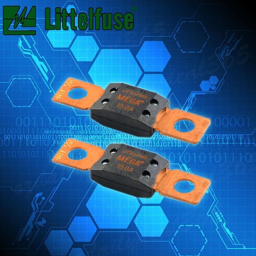 2pcs GENUINE LITTELFUSE MEGA FUSE 150A AMP FUSES DUAL BATTERY BATTERIES ...