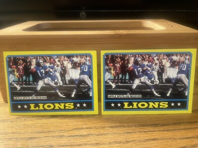1986 TOPPS ERIC HIPPLE DETROIT LIONS TEAM LEADER CARD + 1 | eBay