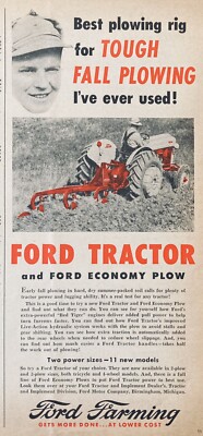 1955 AD.(XG8)~FORD TRACTOR DIV., BIRMINGHAM, ALA. TRACTORS AND PLOWS | eBay