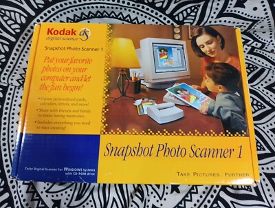 Kodak Scanner Photo Snapshot 1 Vintage 1996 COMPLETE Windows CD-Rom ...
