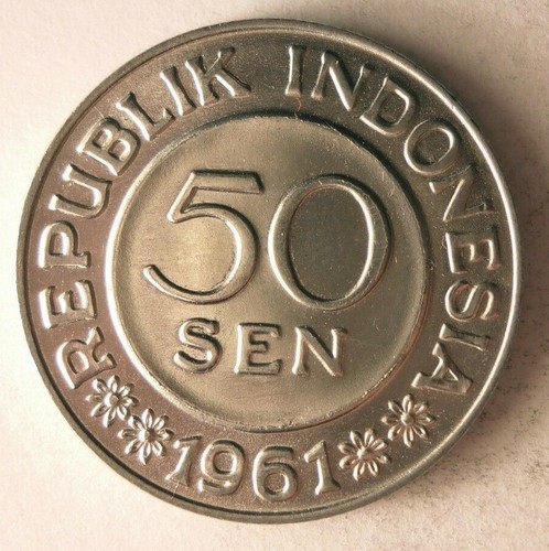 1961 INDONESIA 50 SEN - AU - High Quality Coin Bin #320 | eBay Australia