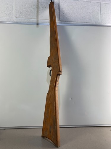 Vintage Wooden Rifle Prop Training Gun Theater Film Display Toy 47 ...