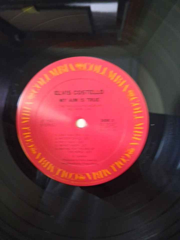 Vinyl Record LP Elvis Costello My Aim is True Shrink/Sticker VG | eBay