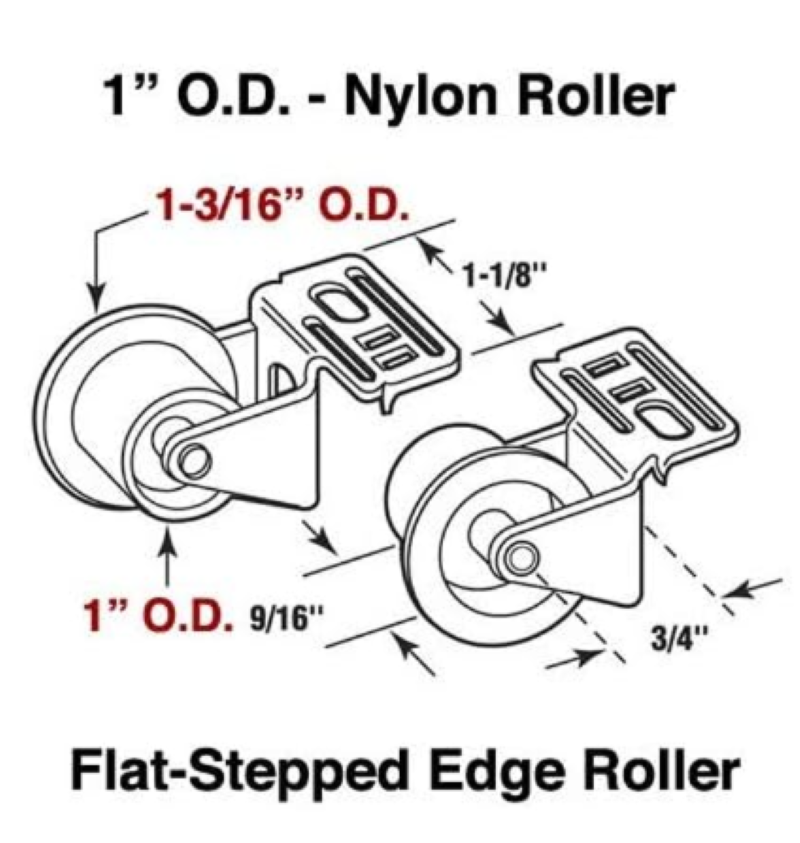 Nylon Drawer Guide Rollers Assembly, Kitchen Drawer Slide Rollers- 4 ...