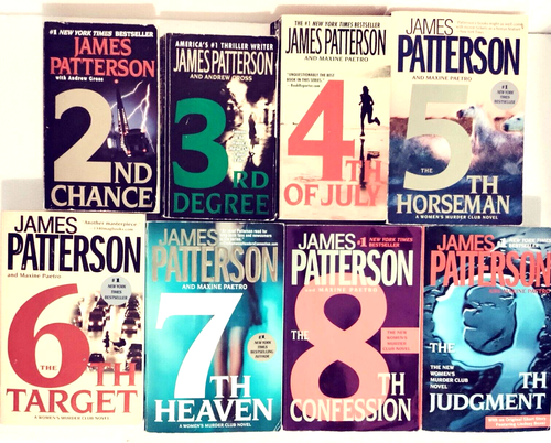 Lot of 8 JAMES PATTERSON Alex Cross Detective 2 - 9 | eBay