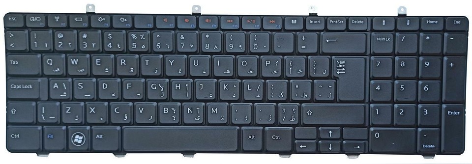 Genuine QWERTY ARABIC keyboard DELL Inspiron 1764 1749 /016XXR /DE161 ...