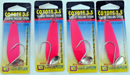 Lot of 4 NEW Luhr Jensen Coyote Spoon Lure, Humpy Special, 3 1/2-Inch ...