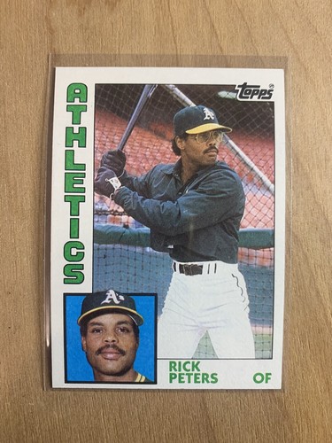 1984 Topps Baseball Card #436 - Rick Peters (Oakland Athletics) | eBay