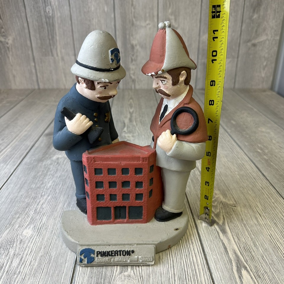 Vintage 1993 Pinkerton’s Inc. Security & Investigation Chalkware Statue ...