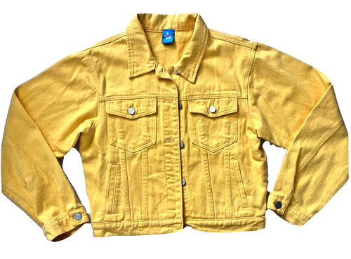 Yellow Denim Jacket Emma Chamberlain High Key Size M | eBay