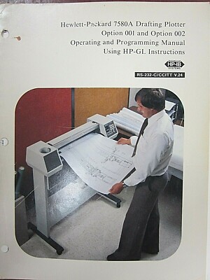 HP 7580A Drafting Plotter Option 001/002, HP-GL, Operating ...