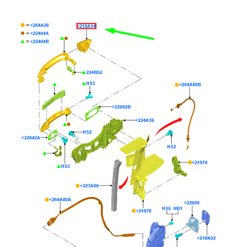 FORD GRAND C-MAX MK2 Lunette poign e de porte arri re 1323269 3M51 ...