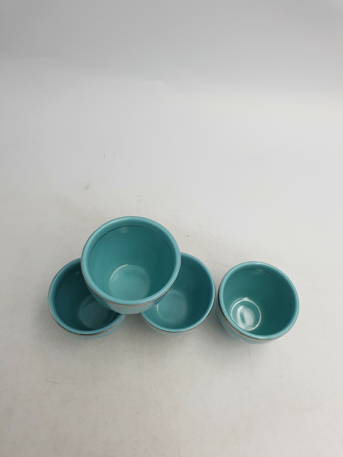 MIDWINTER STYLECRAFT FASHION SHAPE "RHAPSODY BLUE" EGG CUPS WHITE ...