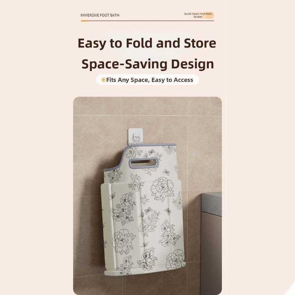 Foldable Foot Bath Stability During Use Six-layer Insulation Foot Care ...