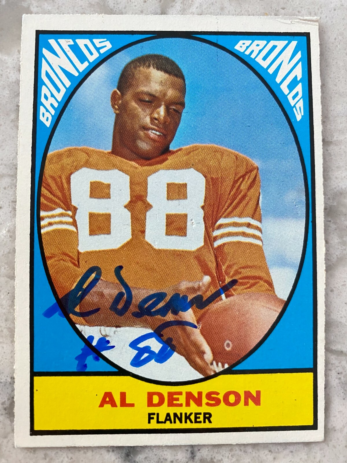 Al Denson signed DENVER BRONCOS card 1967 Topps | eBay