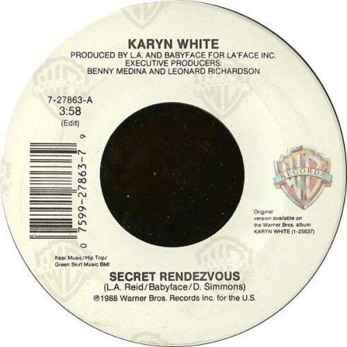 KARYN WHITE - SECRET RENDEZVOUS / TELL ME TOMORROW U.S. 7" 1988 2 ...