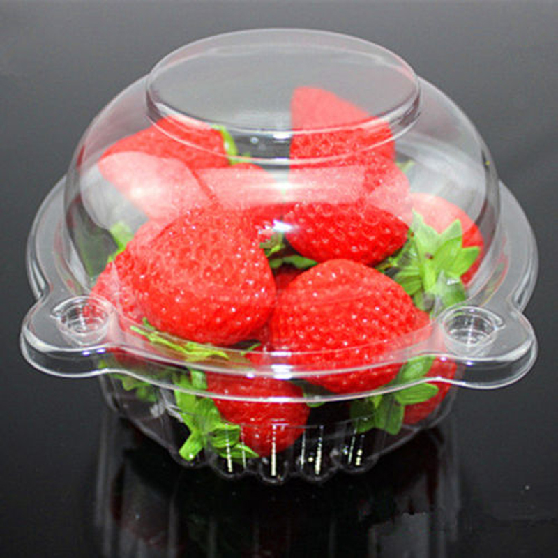 100-500 Clear Plastic Single Cupcake Cake Case Muffin Dome Holder Box ...
