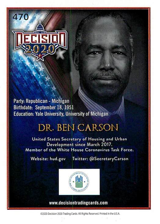 Dr. Ben Carson 470 2020 Decision 2020 Secretary of Housing & Urban ...