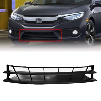 For 2016-2018 17 Honda Civic Sedan Coupe Front Bumper Insert Lower ...