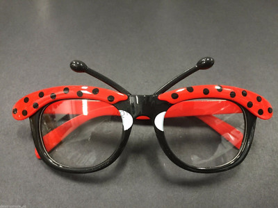 Halloween Spooky Scary Party 1x Ladybug Bugs Glasses Dress Up Costume ...