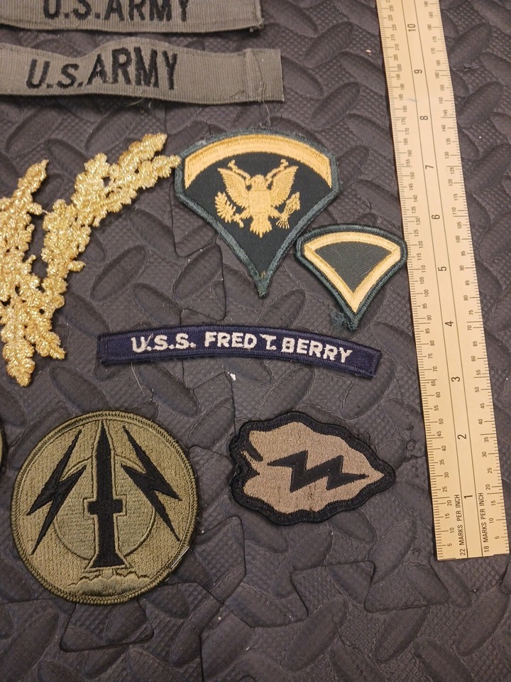Vintage Military Patches Army Old Antique Military Army Patches ...