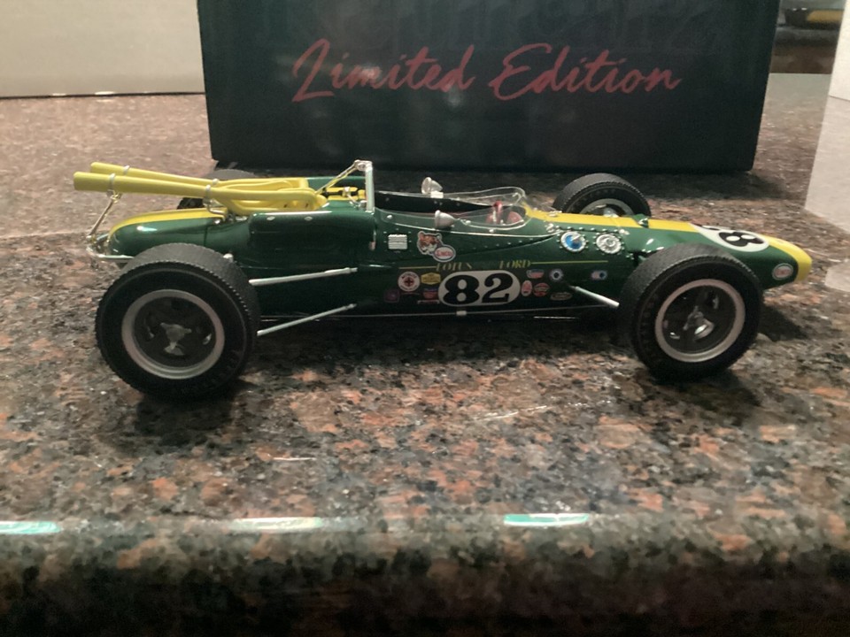 1965 JIM CLARK LOTUS 38 FORD INDY 500 WIN REPLICARZ 1:18 VINTAGE RACE ...