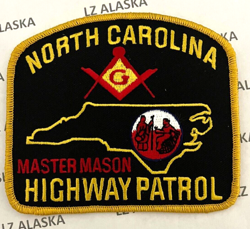 NORTH CAROLINA HIGHWAY PATROL MASTER MASON PATCH (SPC9) POLICE | eBay