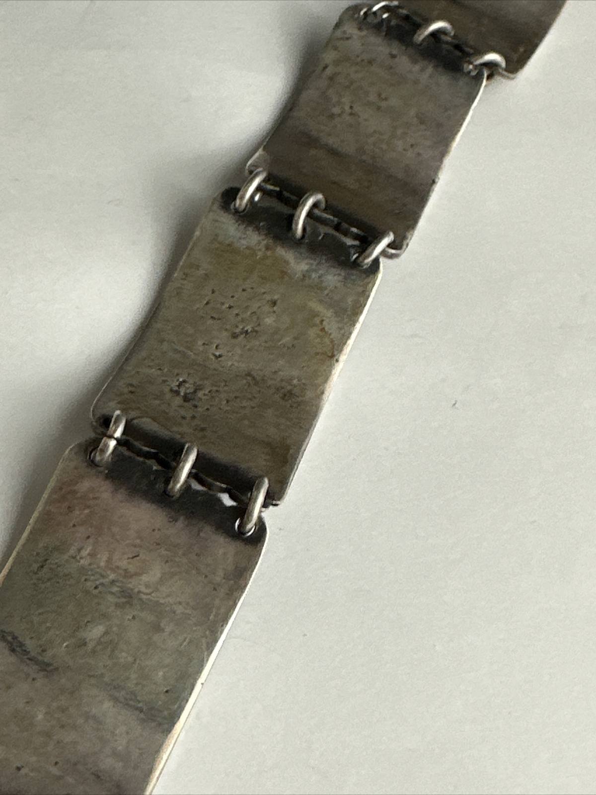 830s Scandinavian Silver Heavy Vintage Bracelet - Gem