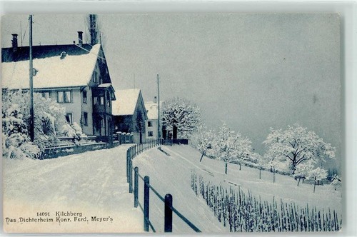 13902728 - Kilchberg ZH Winter das Dichterheim Konr. Ferd. Meyer`s 1906 ...