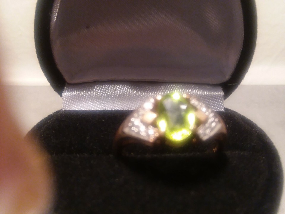 14K & STS LAB CREATED DIAMOND RING ENHANCER WRAP CROWN RING SIZE 8 ...