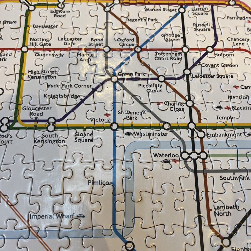 London Underground Map Jigsaw Puzzle 1000 Piece Transport for London ...