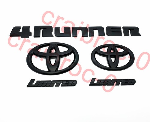 Overlay ! New 2014-2023 Toyota 4Runner Limited Matte Black OUT Emblem ...