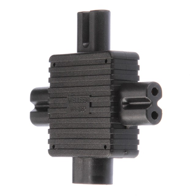 IEC 3X C7 Female to C8 Male Plug Splitter Power Adapter Cable Connector ...