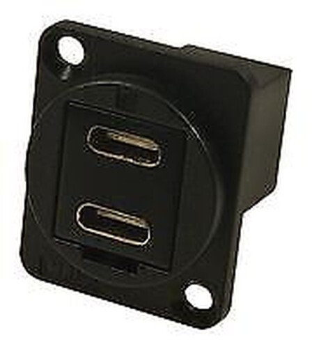 USB ADAPTER, DUAL, TYPE C RCPT-PLUG, BLACK, USB Connectors & Adapters ...