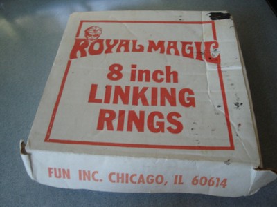 ROYAL MAGIC 8 INCH LINKING RINGS FUN INC. CHICAGO IL MAGIC TRICK | eBay
