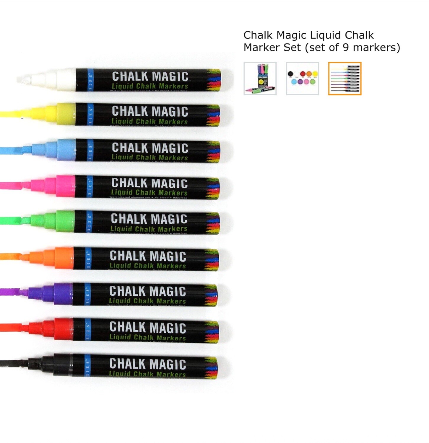 Chalk Magic Liquid Chalk Marker Set (set of 9 markers) | eBay Australia