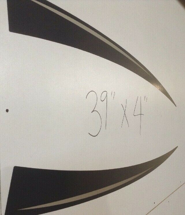 SET OF KEYSTONE 2012 LAREDO DECALS 39x4" RV SIDE BULLET STRIPES SWOOSH ...