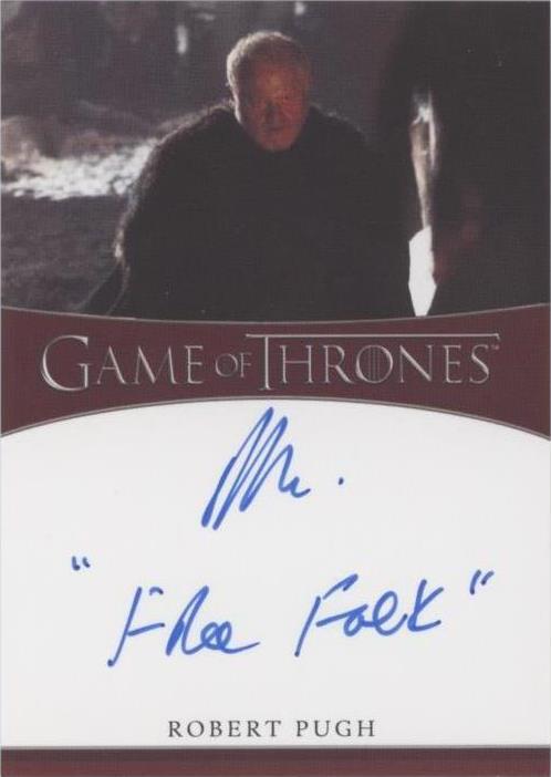 Robert Pugh As Craster - 2021 Rittenhouse Game of Thrones the Iron ...