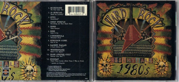 Hard Rock Essentials: 1980s by Various Artists (CD, 1994, Rebound ...