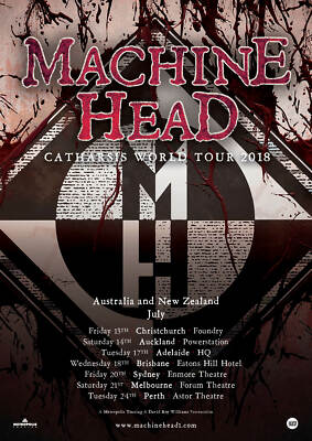 MACHINE HEAD "CATHARSIS TOUR AUSTRALIA & NEW ZEALAND" 2018 CONCERT ...