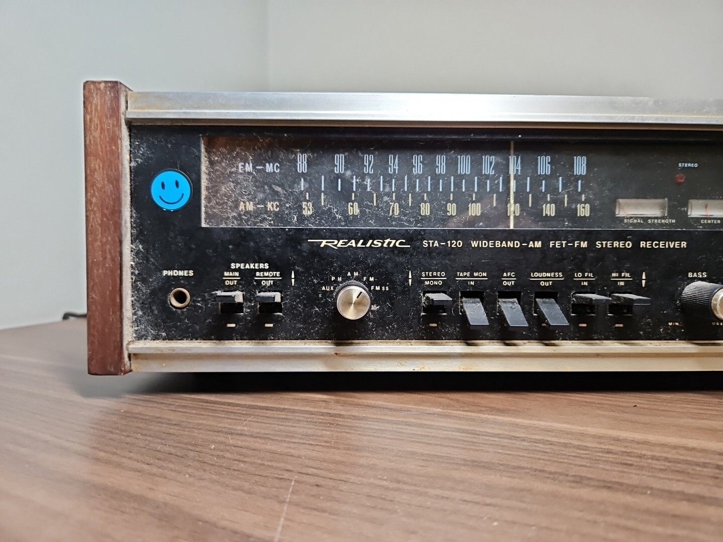 Vintage 1973 Realistic STA-120B AM/FM Stereo Receiver ~ Wood Cabinet | eBay