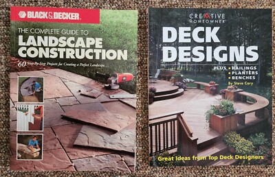 2 books: the Complete Guide to Landscape Construction & Deck Design | eBay