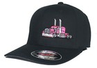 TRUCKER HAT FLEXFIT FITTED CAP BIG RIG TRUCK PETERBILT KENWORTH ...