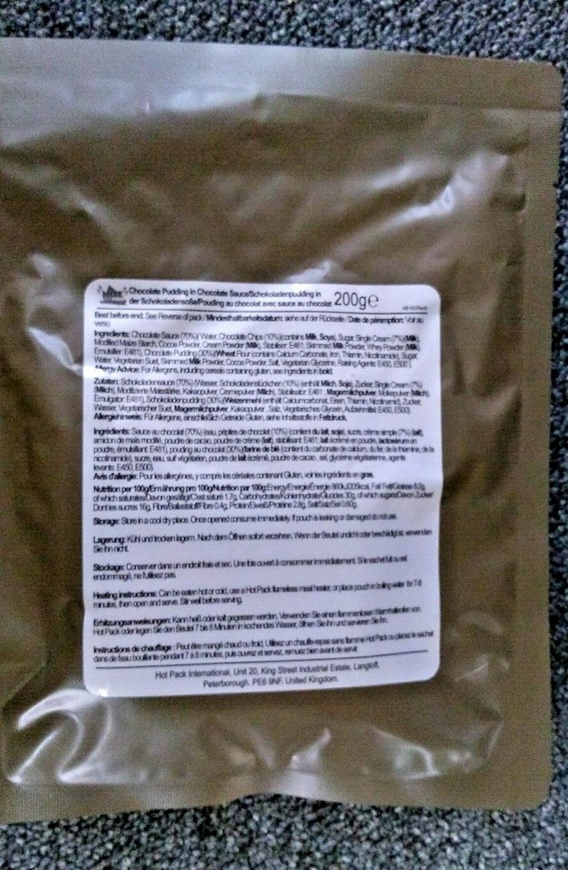 BRITISH ARMY MOD RATION PACKS MEALS MRE EMERGENCY FOOD SUPPLIES READY ...