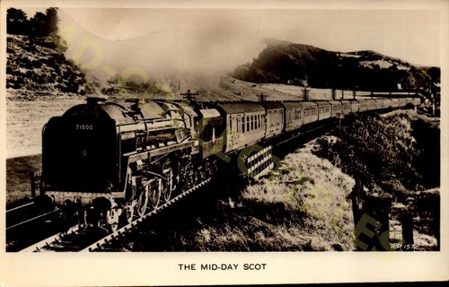 Vintage Train RR Postcard Classic Mid-Day Scot Train Journey | eBay