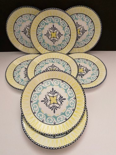 Corelle. USA. Multicolor Salad/Dessert Plates. Set of 8. | eBay