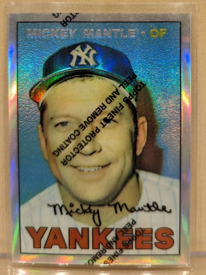 Mickey Mantle 1996 Topps Finest Reprint Refractor 1967 Topps #150 17 of ...