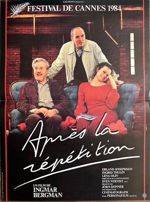 Affiche cinéma APRÈS LA RÉPÉTITION 40x60cm Ingmar Bergman / Erland ...