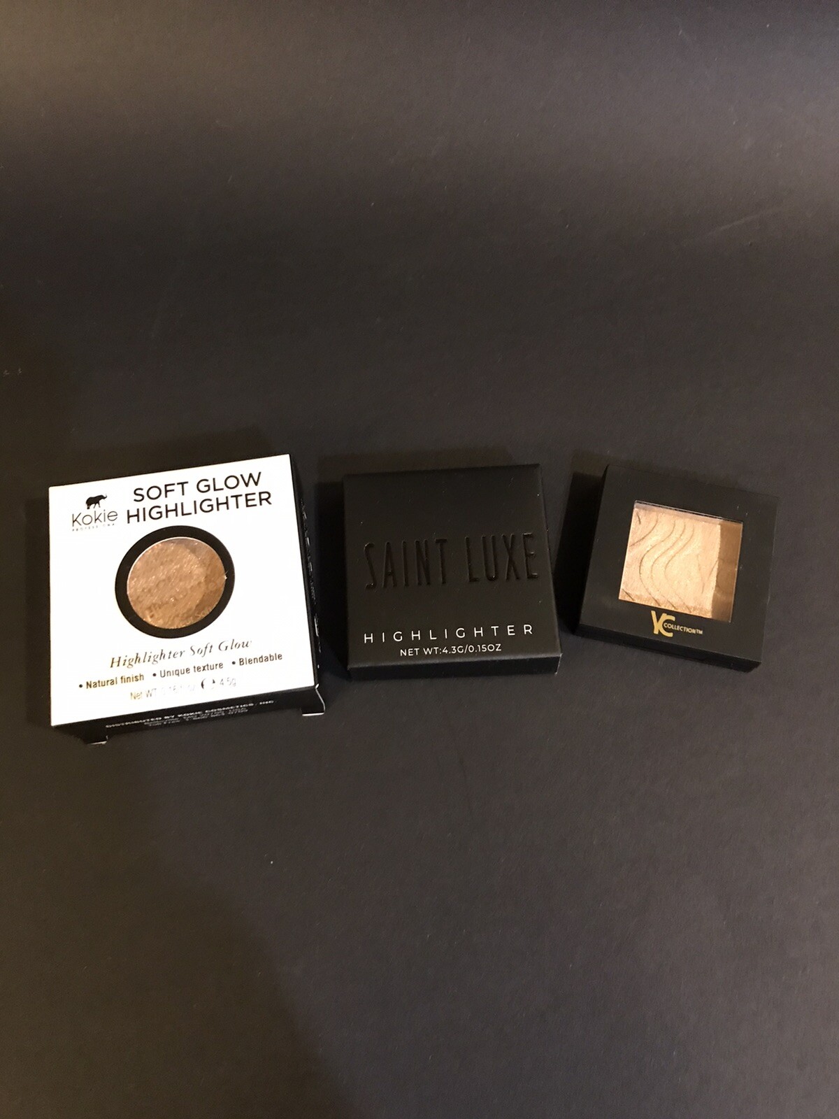 Highlighter Make-up Set of 3 Kokie, YC Collection, Saint Luxe | eBay
